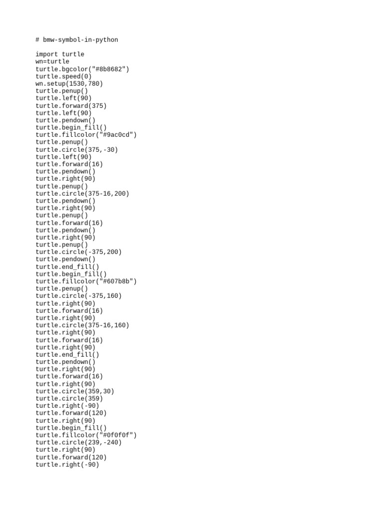 BMW Logo Python Library | PDF