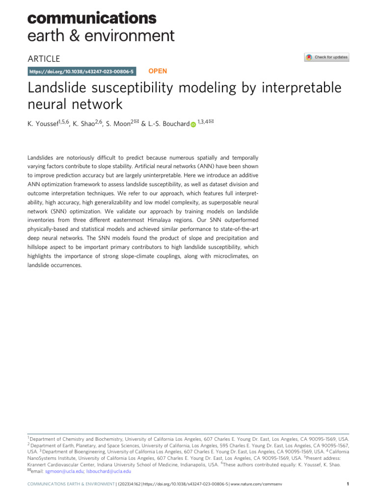Landslide Susceptibility Modeling by Interpretable Neural Network | PDF | Artificial Neural ...