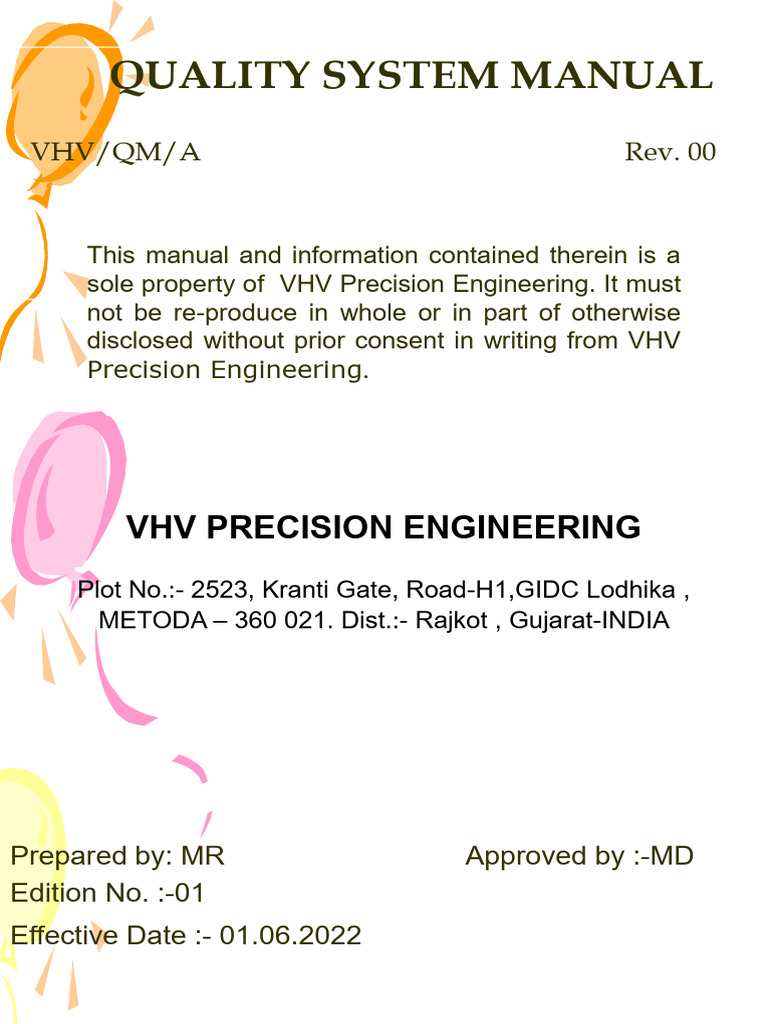 Qms Manual | PDF | Calibration | Quality Management