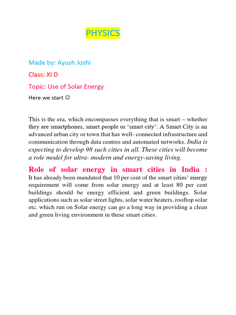 AIL Physics | PDF | Energy Development | Renewable Energy