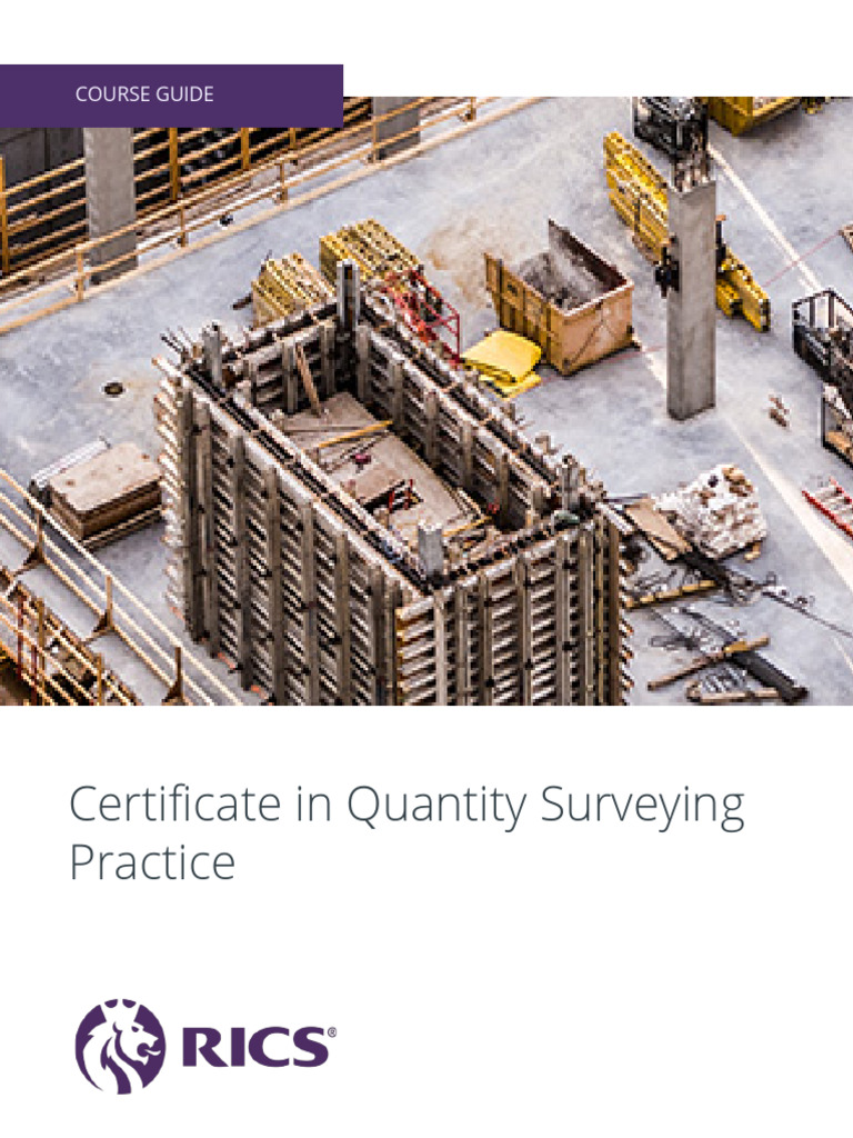 Course - Guide - Quantity Survey | PDF | Procurement | Educational ...