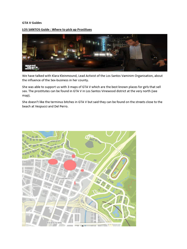 Gta V Guides 1 Prostitutes | PDF | Mystery, Thriller & Crime Fiction