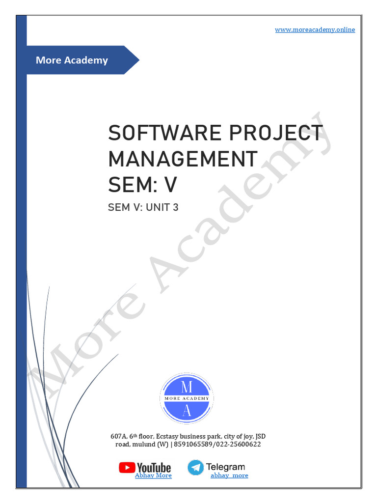 SPM UNIT 3_23419378_2023_11_22_12_29 | PDF | Risk Management | Risk