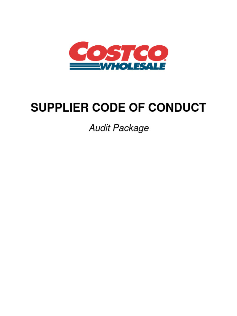 Supplier Code of Conduct - Audit Package | PDF | Employment | Overtime