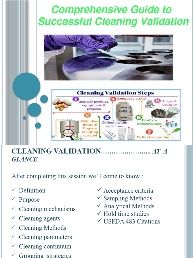 Cleaning Validation: A Comprehensive Guide | PDF | Emulsion | Solubility