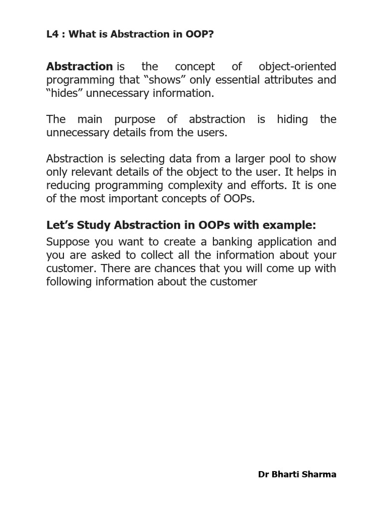 L4 Abstraction Pdf Method Computer Programming Class Computer Programming 1538