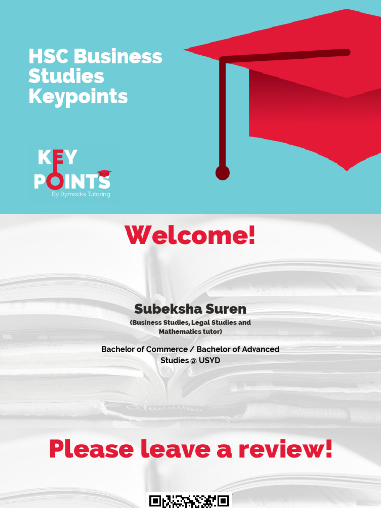 Dymocks Tutoring - Business Studies - Winter 2022 Key Point Seminar ...