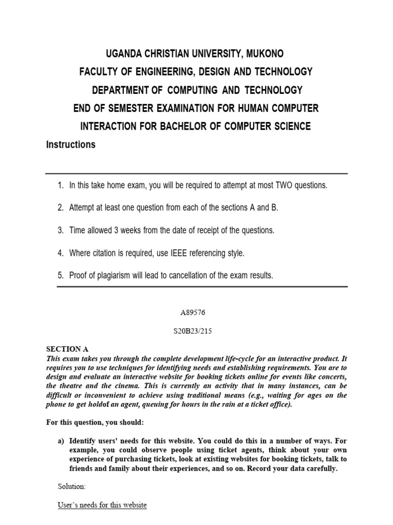 HCI EXAM | PDF | Websites | Human Factors And Ergonomics