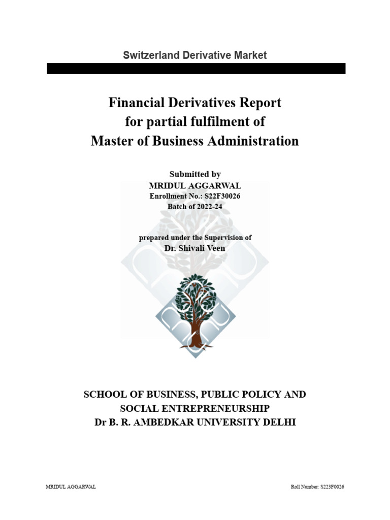 Switzerland's Derivatives Market Overview | PDF | Cost Of Living ...