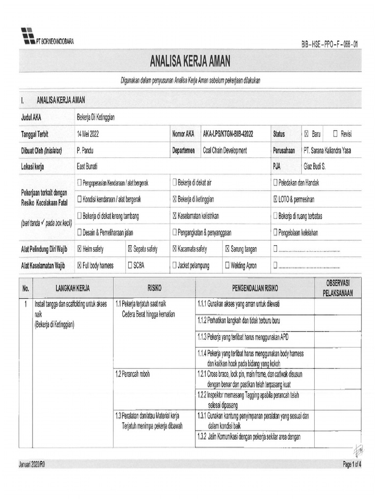 AKA Ketinggian | PDF