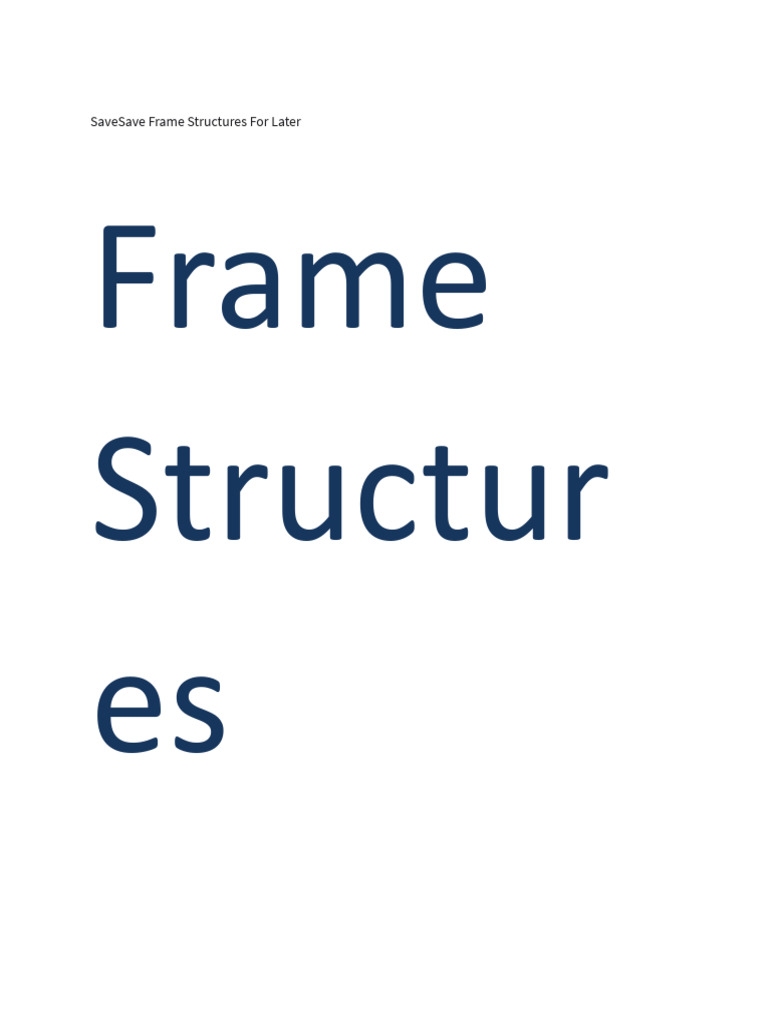 Frame Structure | PDF | Beam (Structure) | Civil Engineering