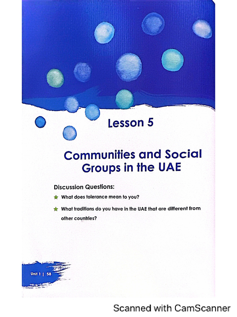 Communities and Social Groups in The UAE | PDF