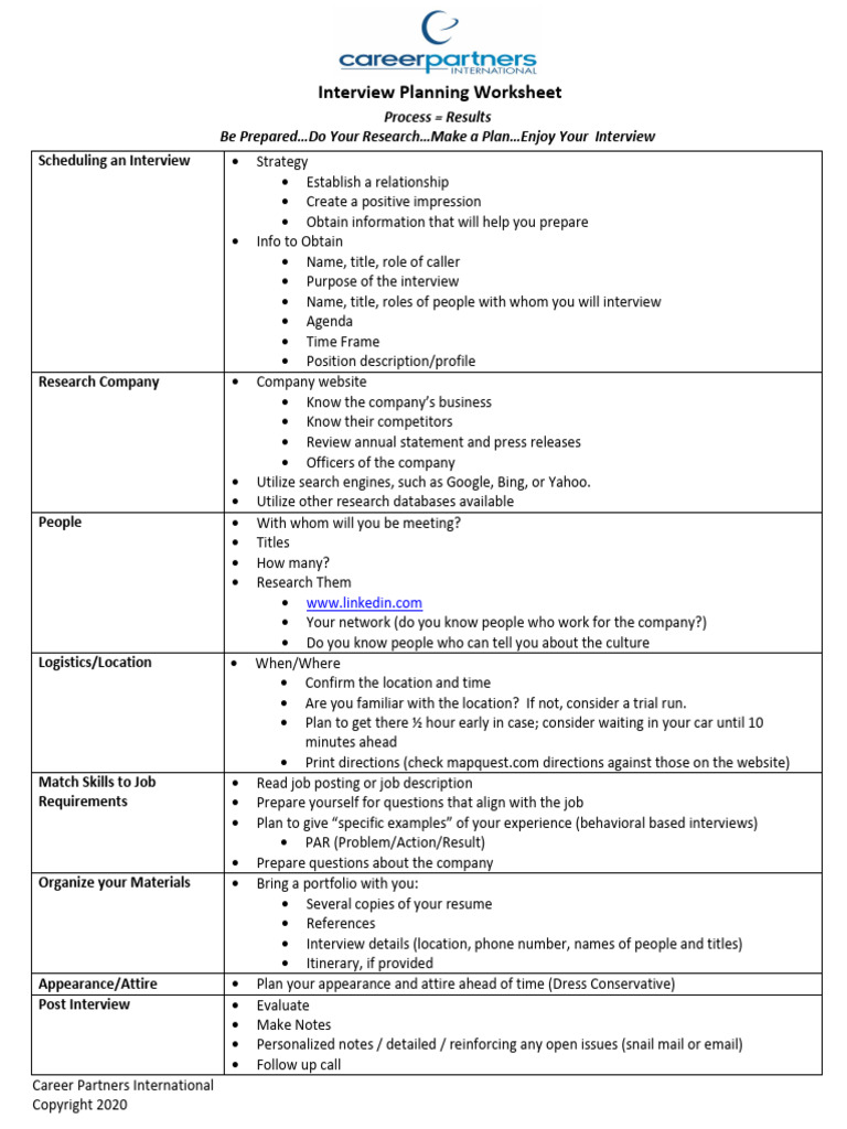 Interview Planning | PDF | Human Communication