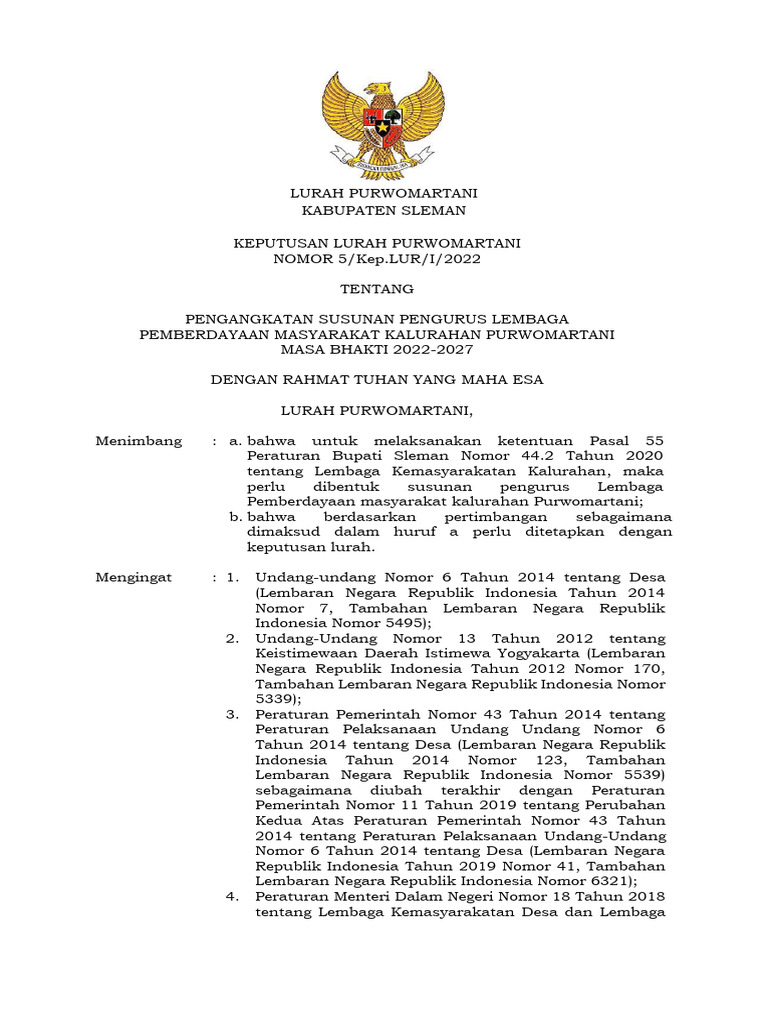 SK LPM 2022 Revisi | PDF