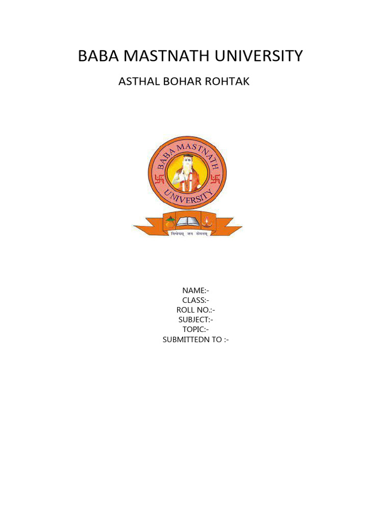 Baba Mastnath University | Download Free PDF | Microsoft Excel ...