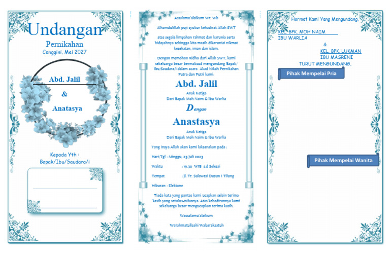 Undangan Model Model | PDF