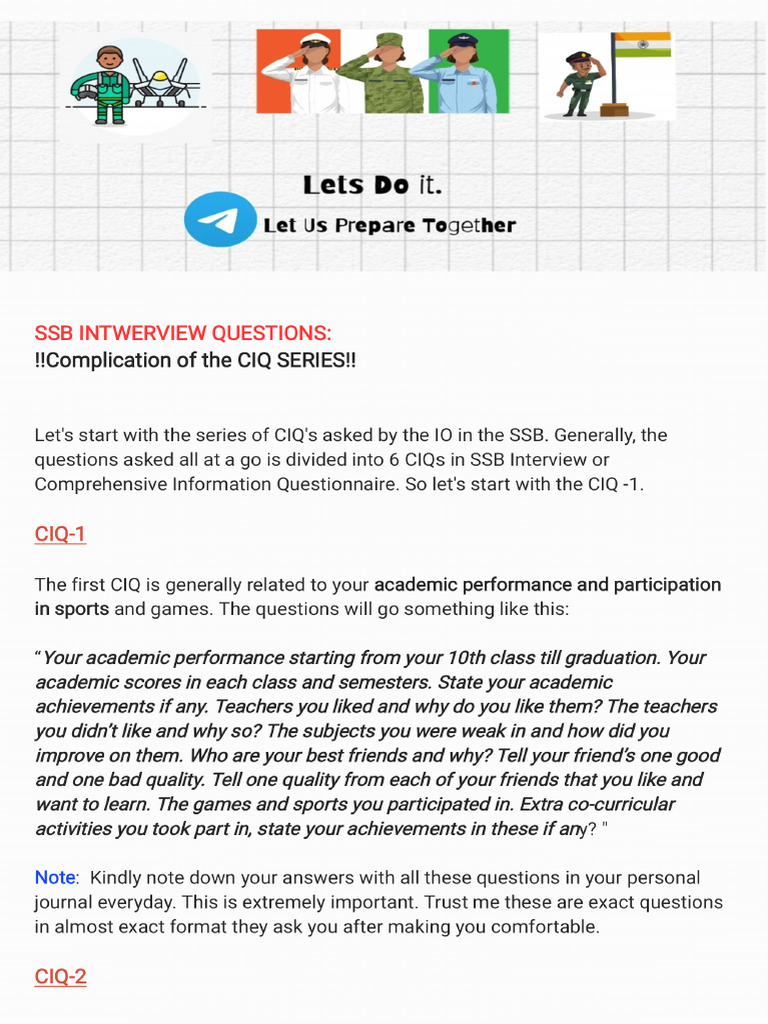 CIQ Series Compilation | PDF
