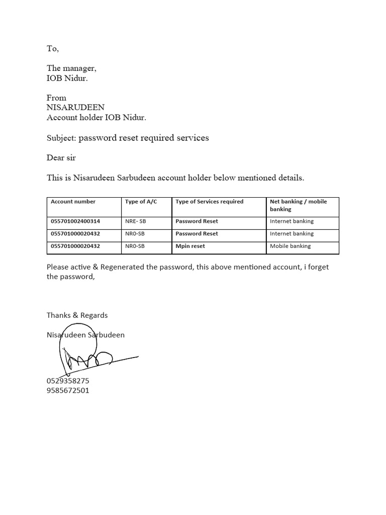 Iob Letter | PDF | Career & Growth | Business