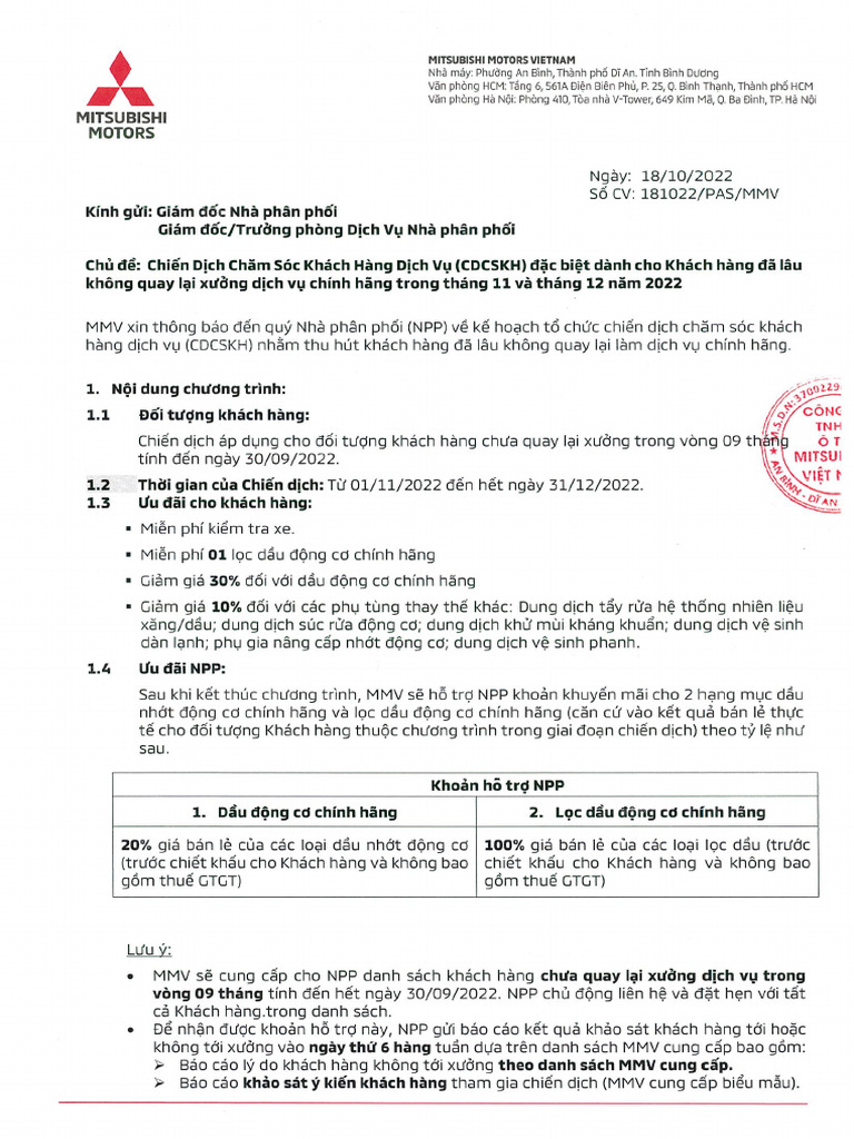 CHƯƠNG TRÌNH CSKH ĐẶC BIỆT THÁNG 11-12 | PDF