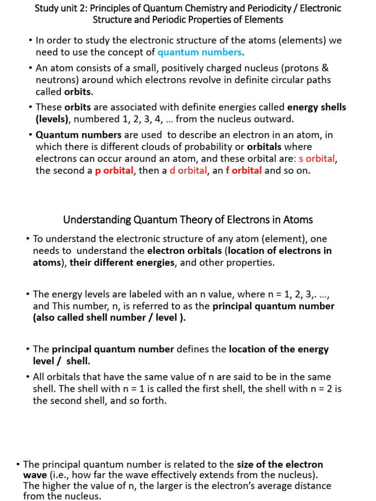 Quantum Chemistry: Electron Configurations | PDF | Atomic Orbital ...