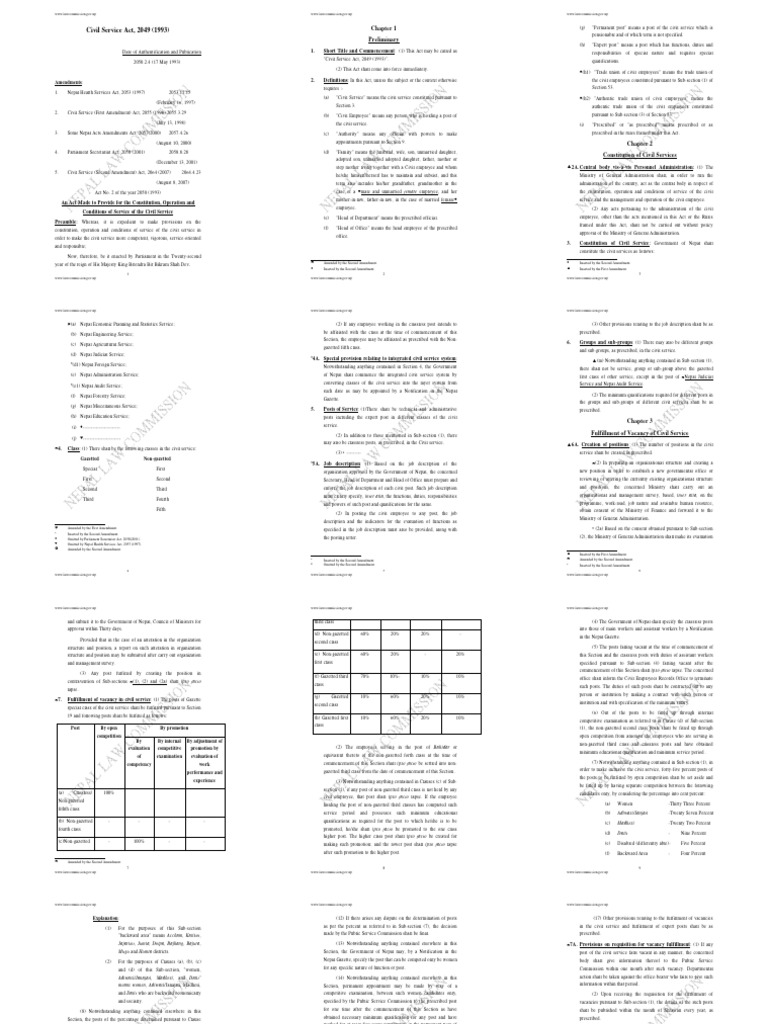 Civil Service Act 16 PG | PDF | Employment | Civil Service