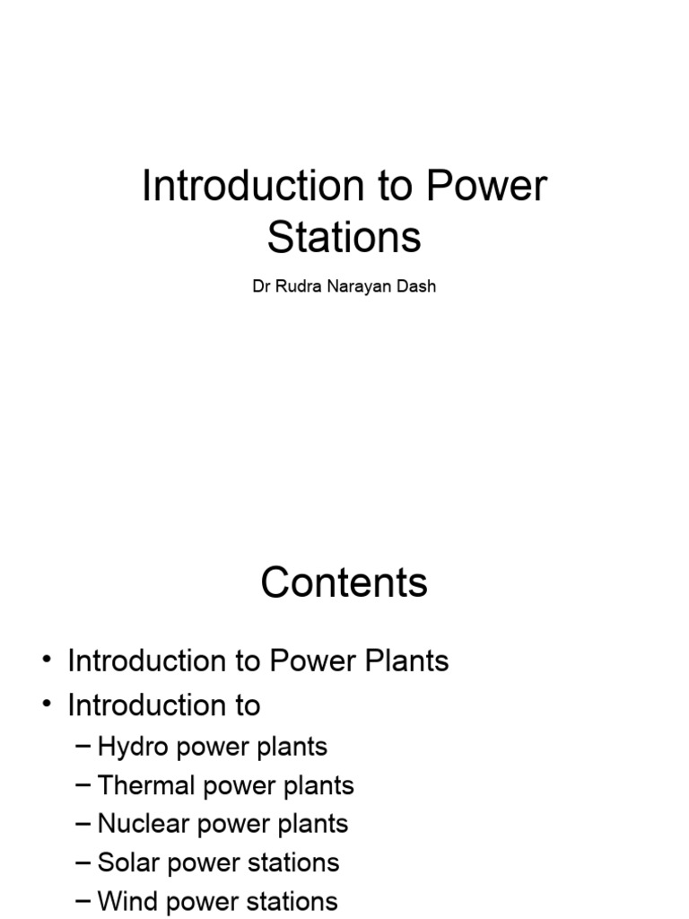 2.chapter - 1 - Introduction To Power Stations | PDF | Power Station | Electricity Generation