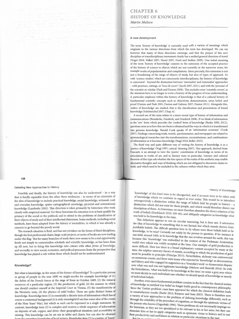 History of Knowledge Article | PDF | Knowledge | Internalism And ...
