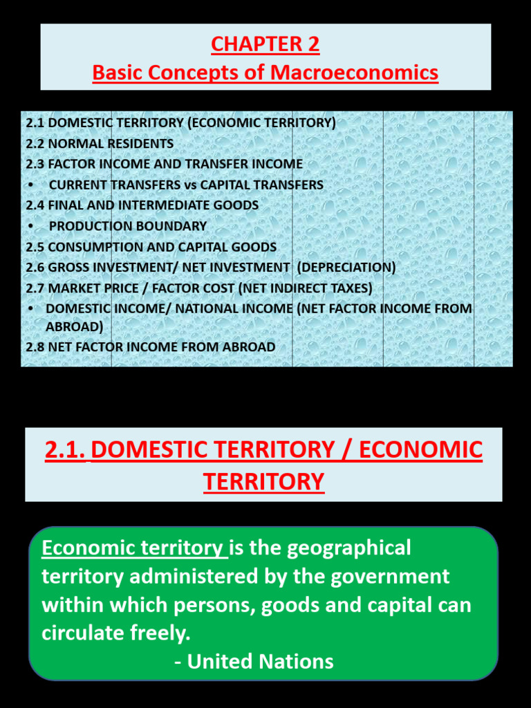 Chapter 2 Basic Concepts of Macroeconomics | PDF | Depreciation | Goods