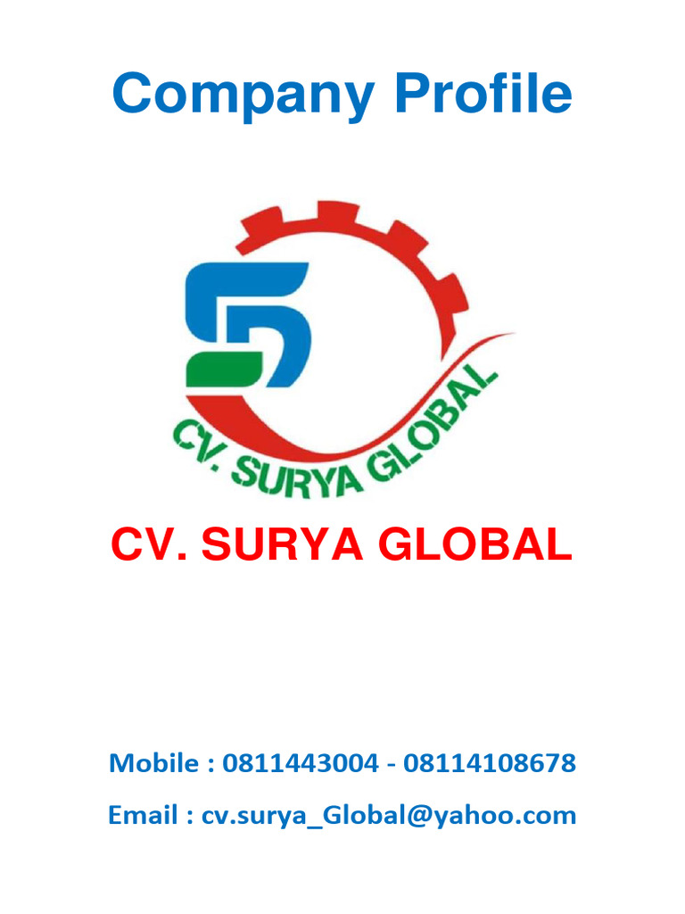 CV Surya Global Company Profile | PDF | Career & Growth
