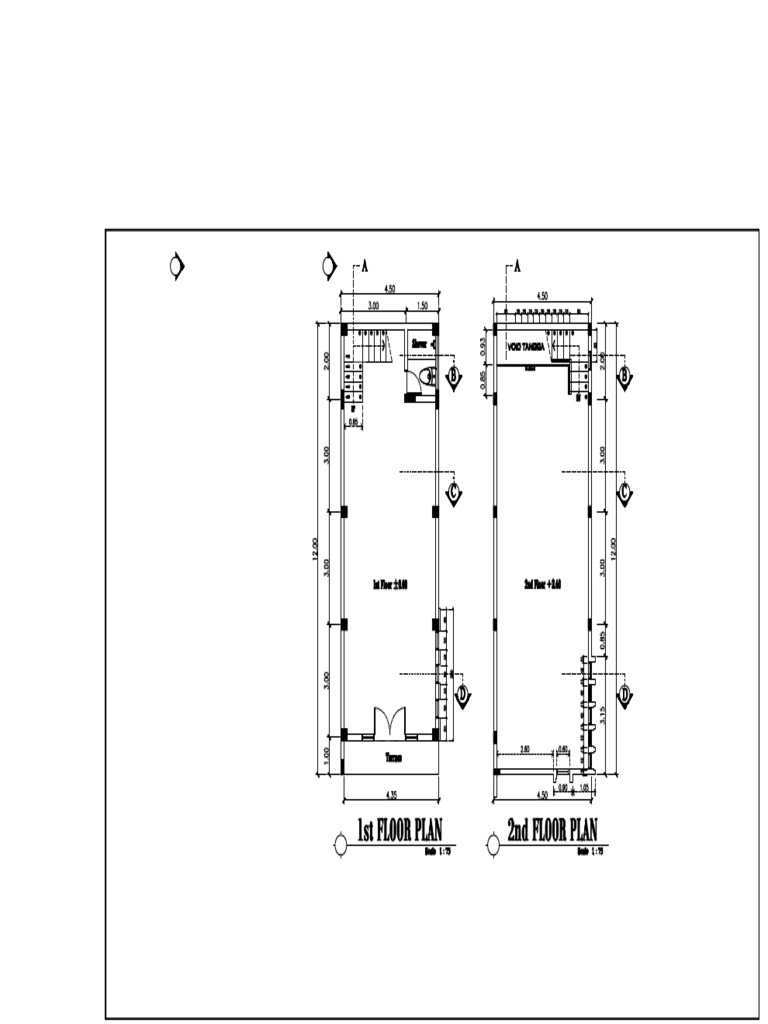 Denah Ruko Rotated | PDF