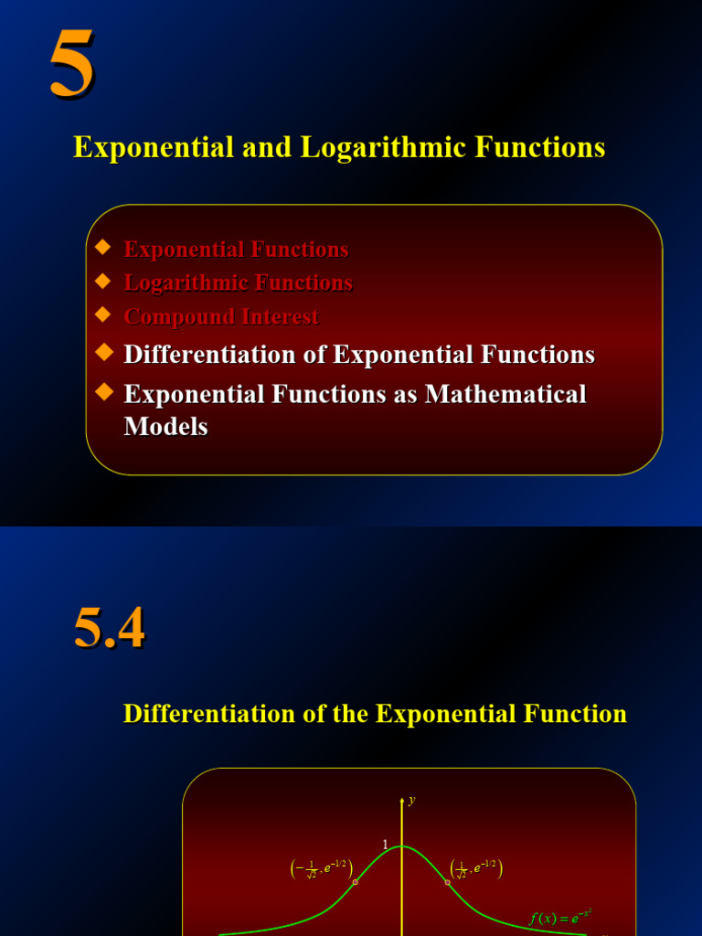 12 20231114 - Differentiation of Exponential Functions | PDF ...