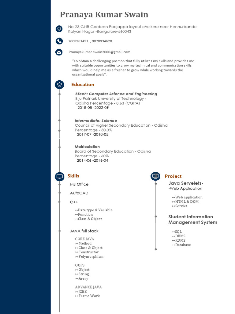 Pranaya New Resumes New pdf-1 | PDF | Java (Programming Language) | Computing