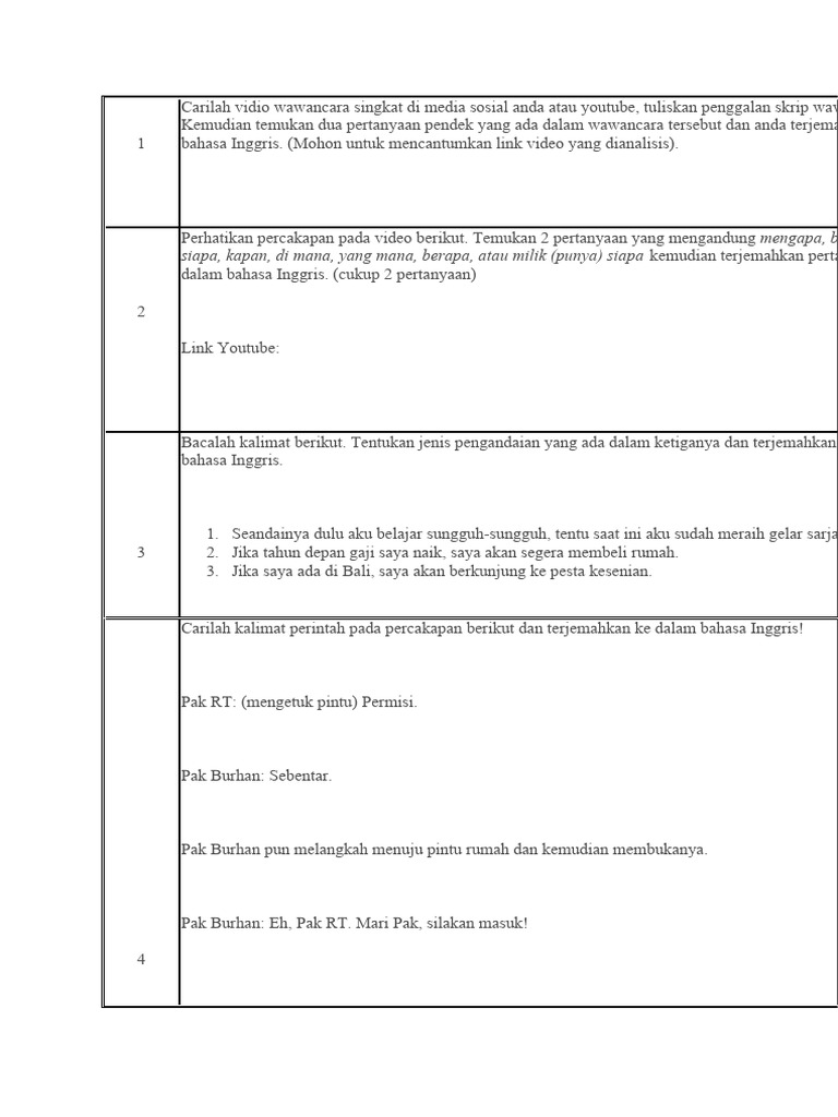 Jawaban Tugas 3 Grammar Translation Exercises 14 | PDF | Kajian Bahasa Asing | Agama & Spiritualitas