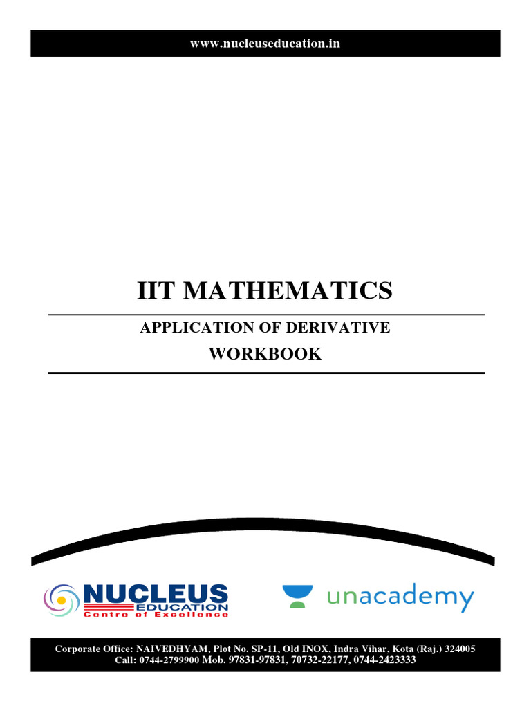 Aod Workbook | PDF | Tangent | Equations