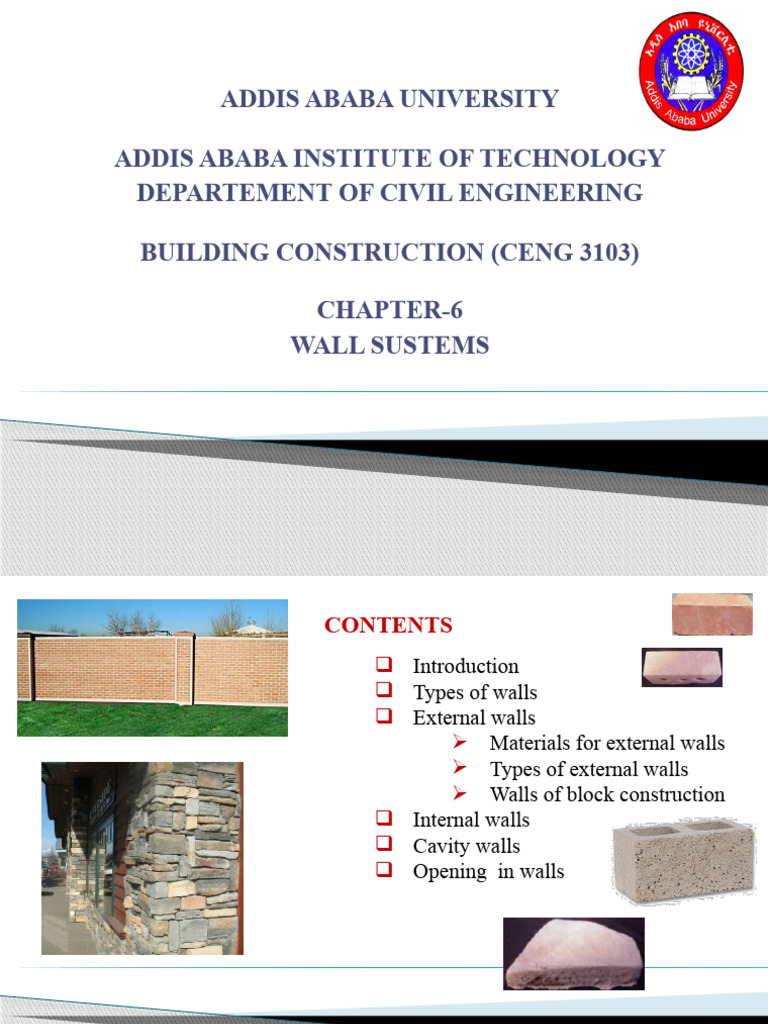 Chapter-5.3 Wall System | PDF | Rock (Geology) | Brick