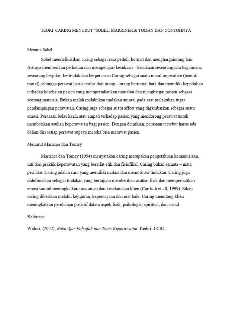 Konsep Caring dalam Keperawatan | PDF