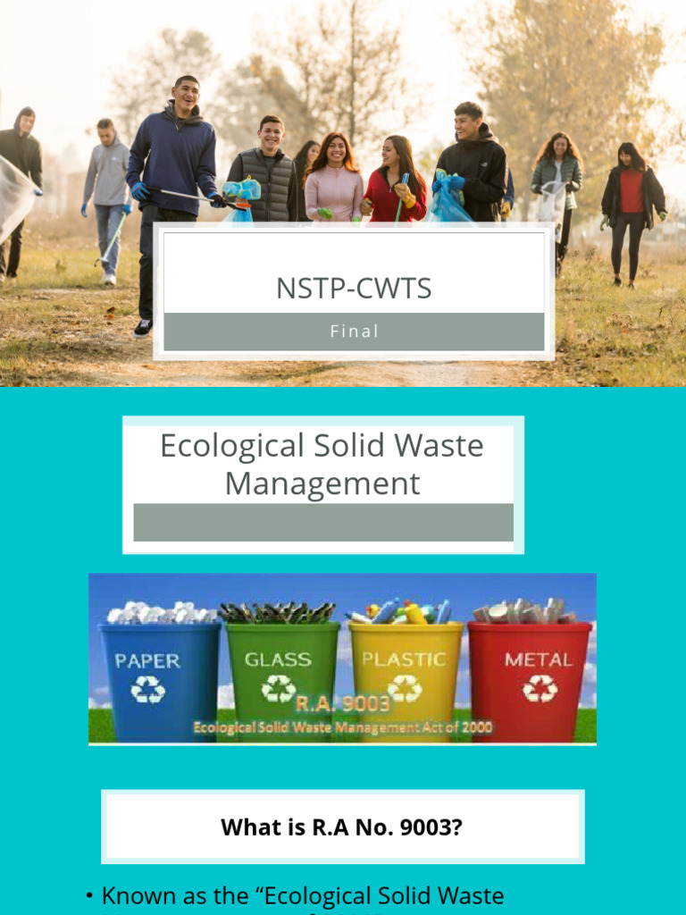 Ecological Solid Waste Management | Download Free PDF | Waste ...