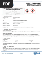 Tea MSDS | PDF | Personal Protective Equipment | Dangerous Goods