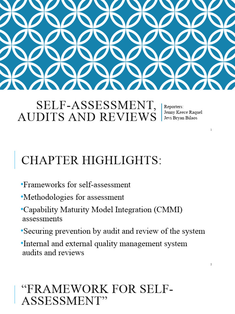 Self-Assessment, Audits and Reviews | PDF | Quality Management | Economies