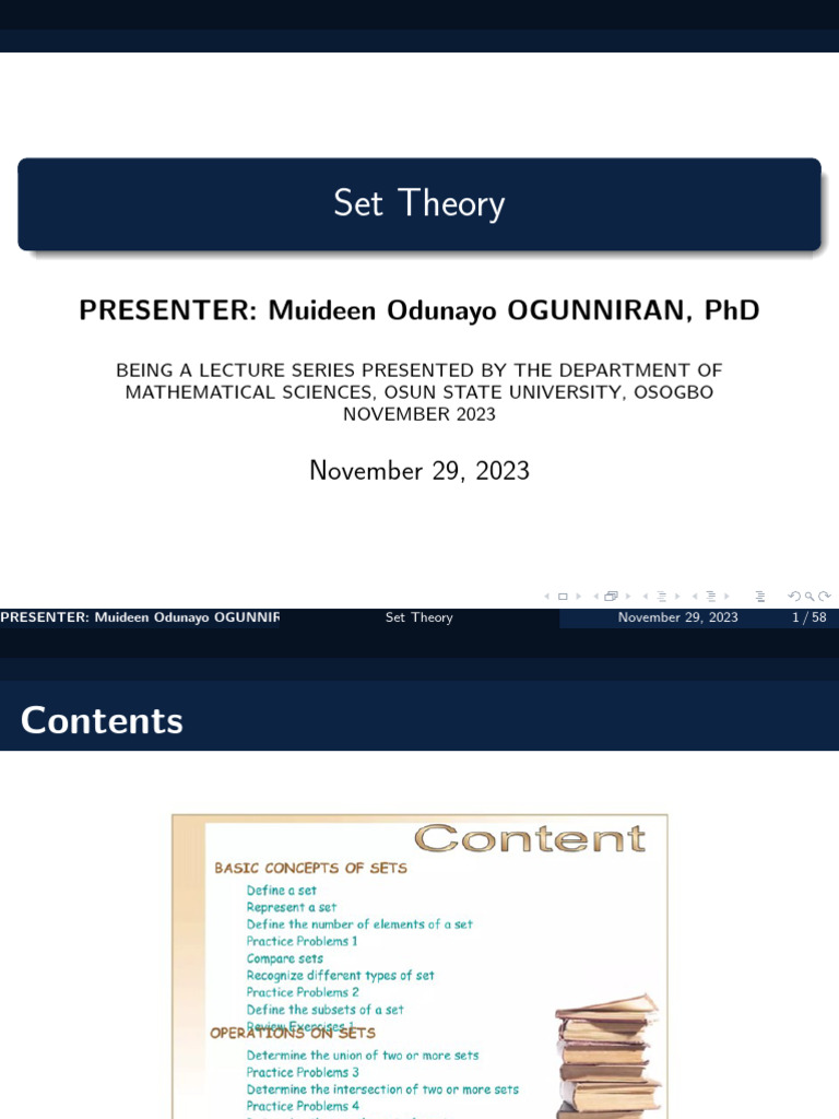 Set Theory 1 Download Free Pdf Mathematics Applied Mathematics 