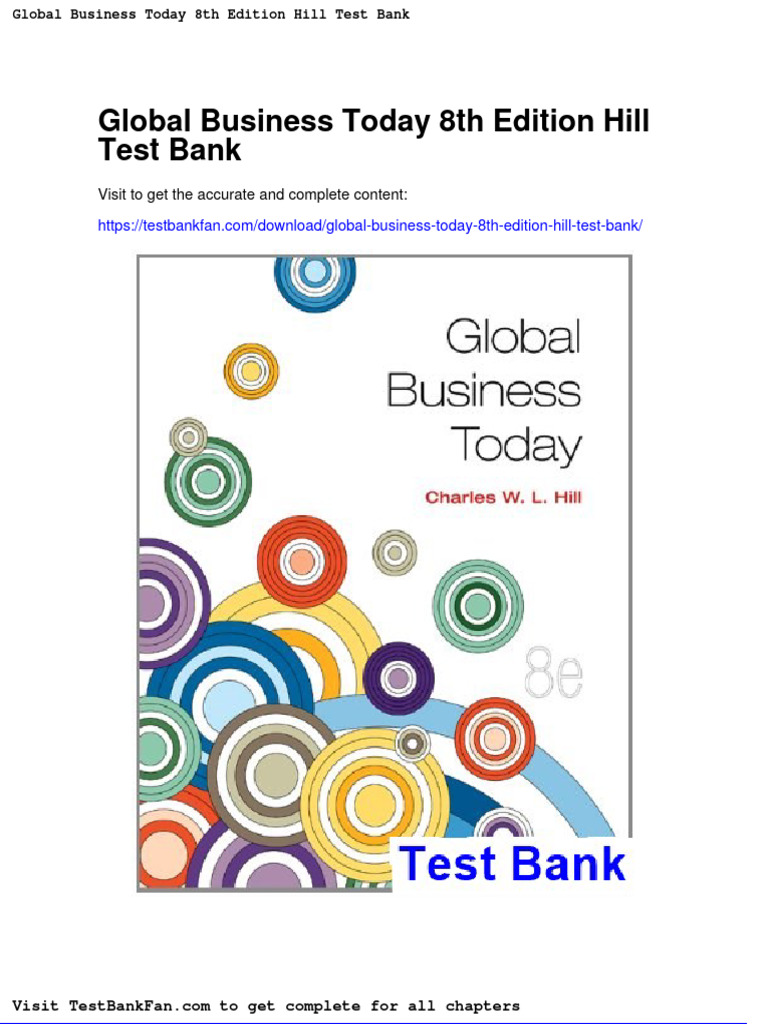 Global Business Today 8th Edition Hill Test Bank | PDF | Metals ...