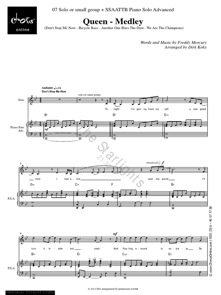 Queen Medley | PDF