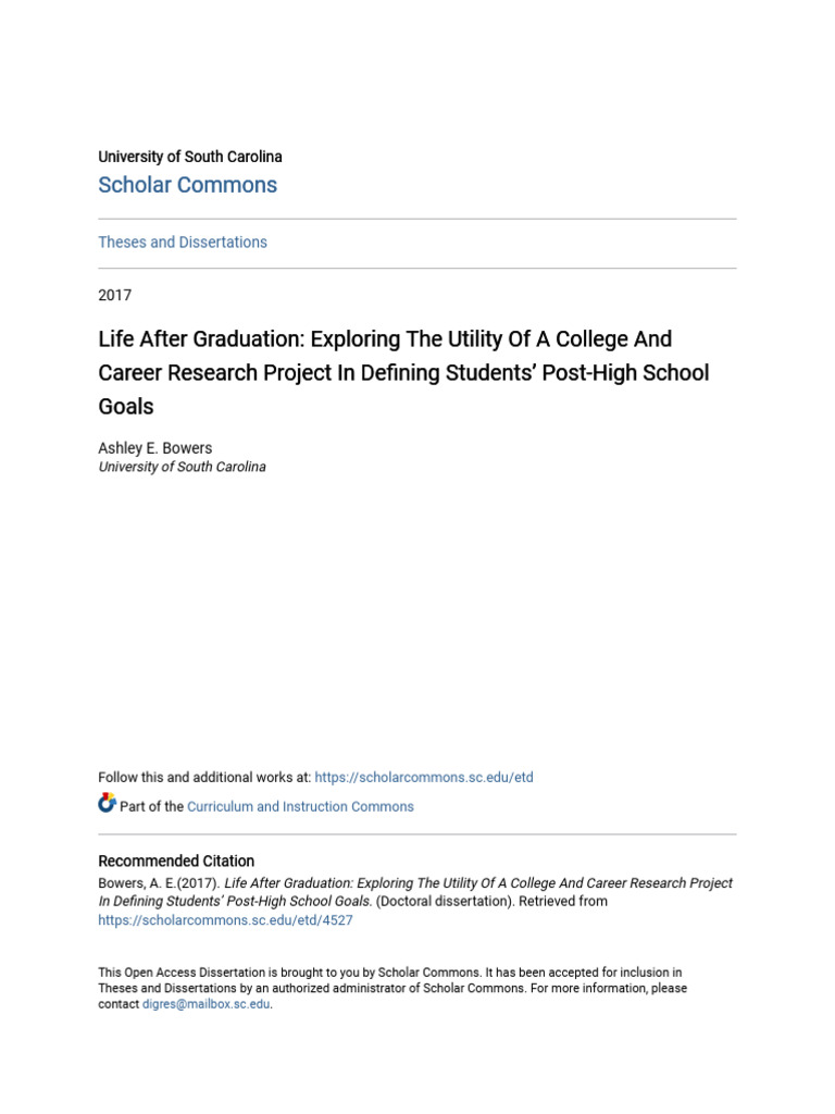 Life After Graduation - Exploring The Utility of A College and Car ...