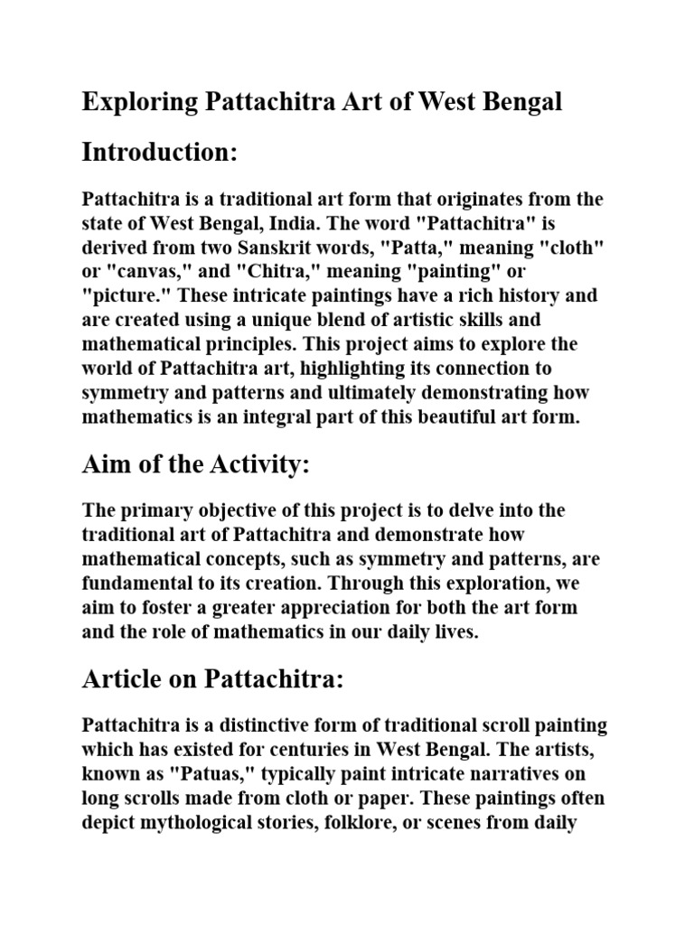 Pattachitra Art - Edited | PDF | Paintings | Pattern