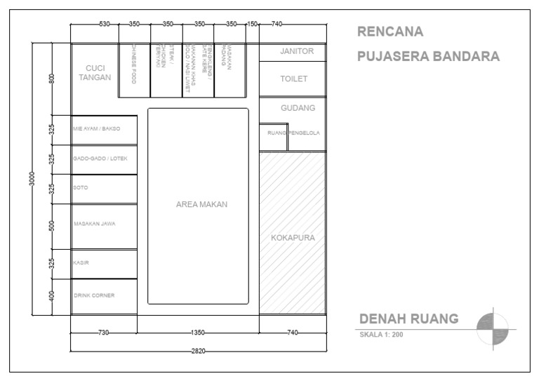 Desain Pujasera Bandara Kokapura | PDF