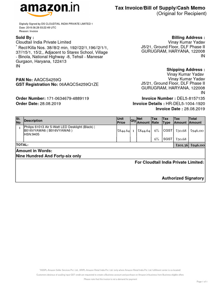Philips | PDF | Invoice | Taxation