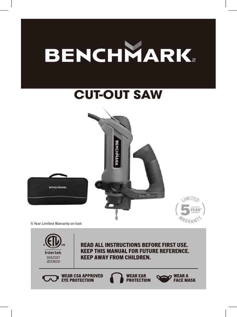 1258-700 Cutout Saw Kit - 5.8 Amp | PDF