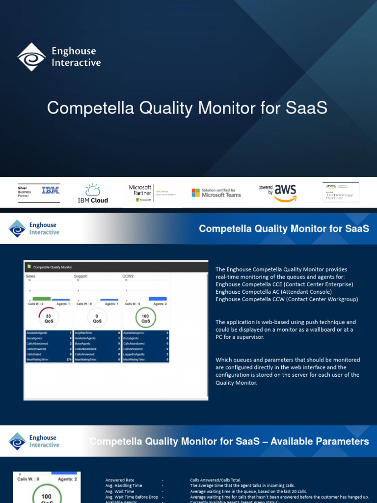 Competella Quality Monitor For Saas | PDF | Call Centre | Software As A ...