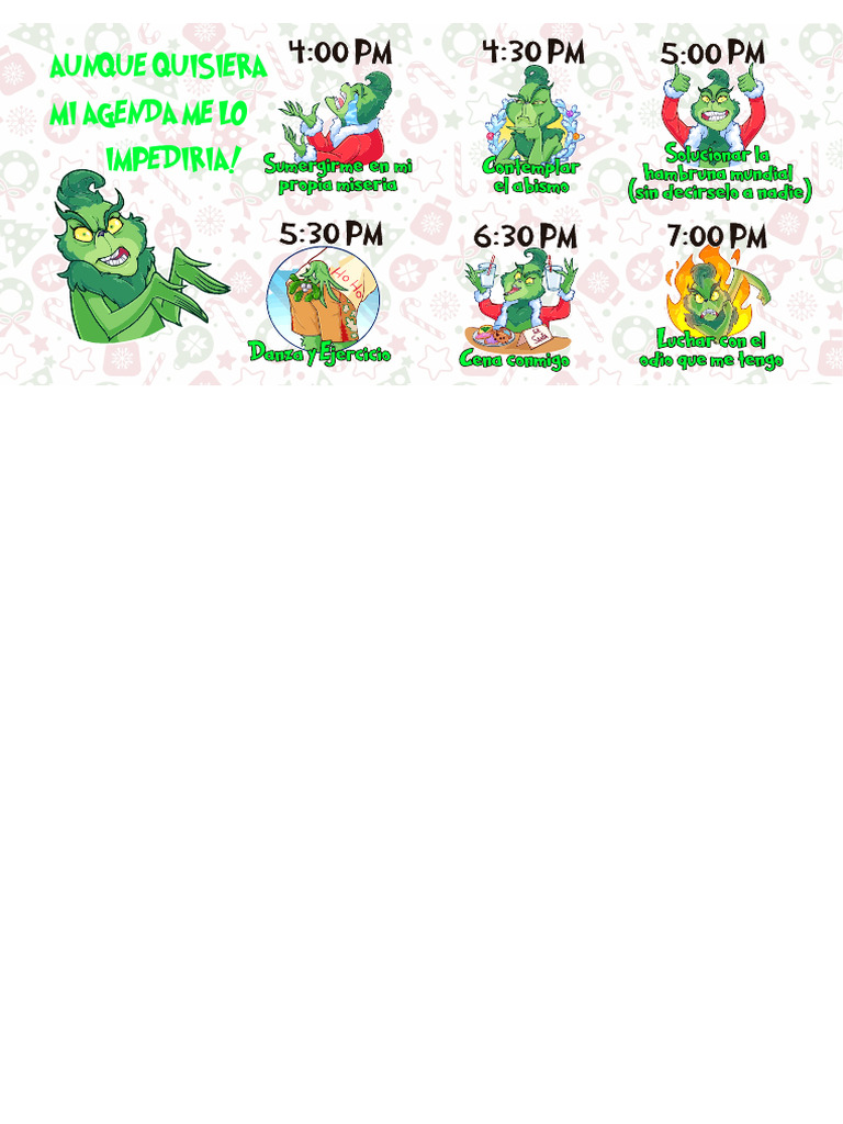 Taza Agenda Grinch | PDF