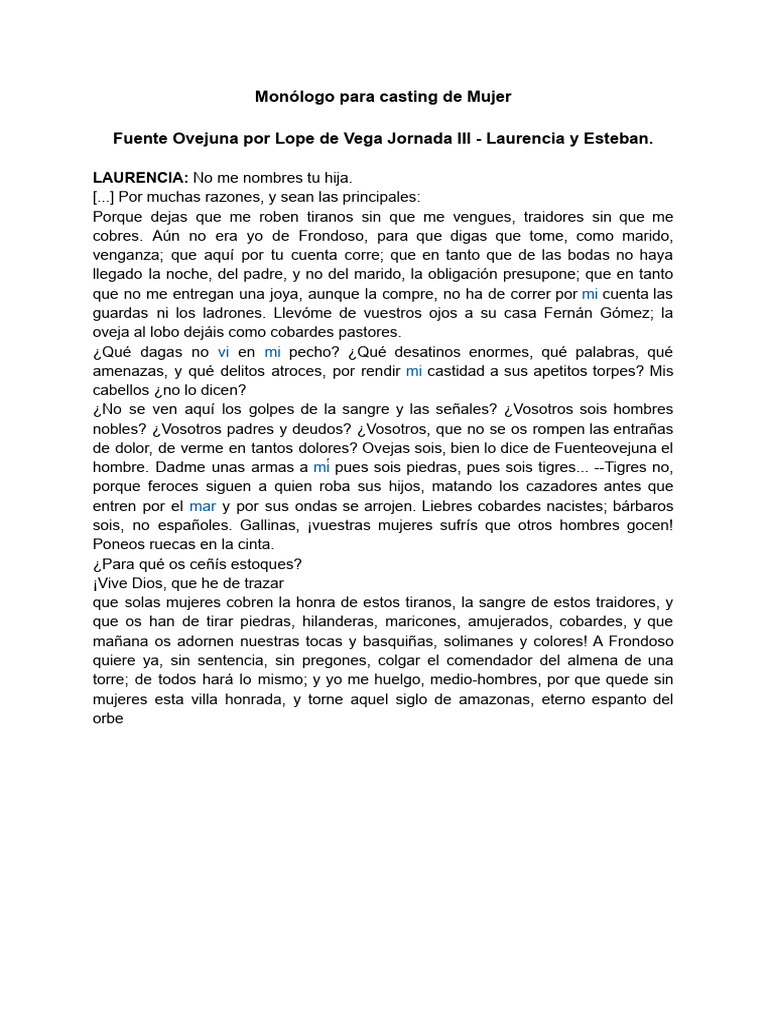 Monólogos para Casting | PDF